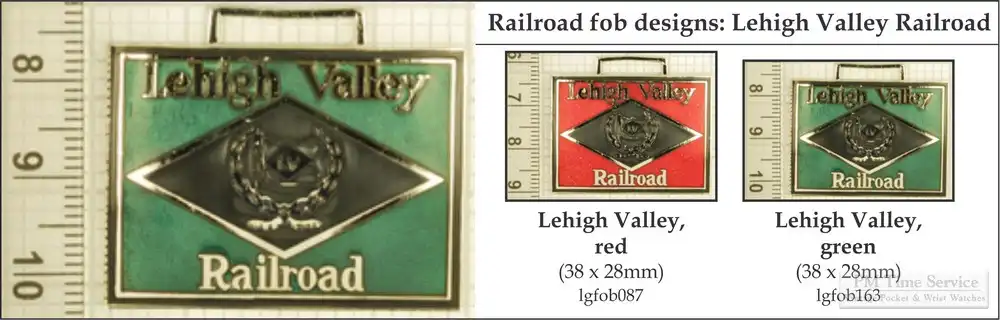fob_rr_lehigh: Lehigh Valley railroad decorative fobs, various designs ...