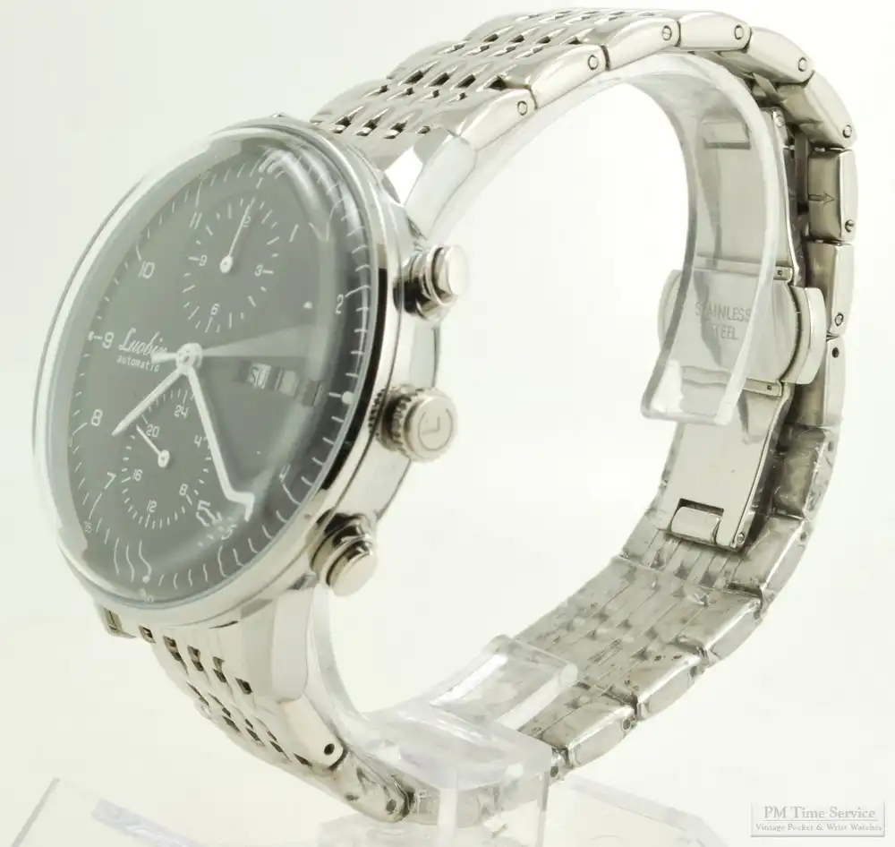 JJW132: Luobin jeweled automatic wrist watch with dual time, 24 hour ...